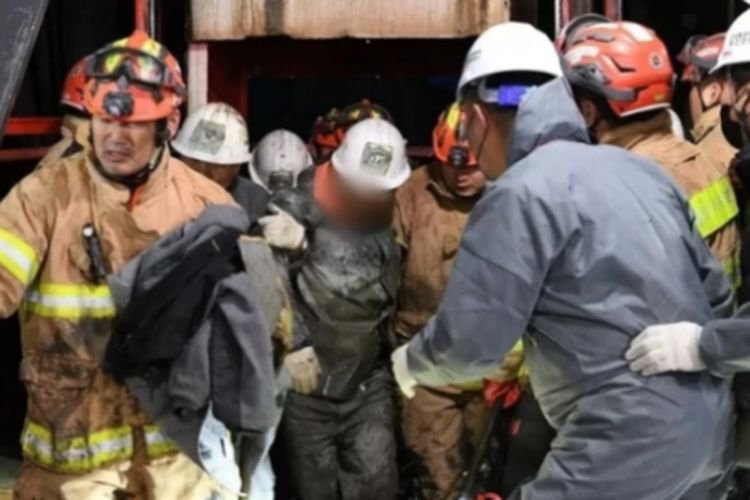 10 Hari Terjebak di Terowongan Bawah Tanah, Pekerja Tambang Seng di Korea Selatan Bertahan Hidup ...